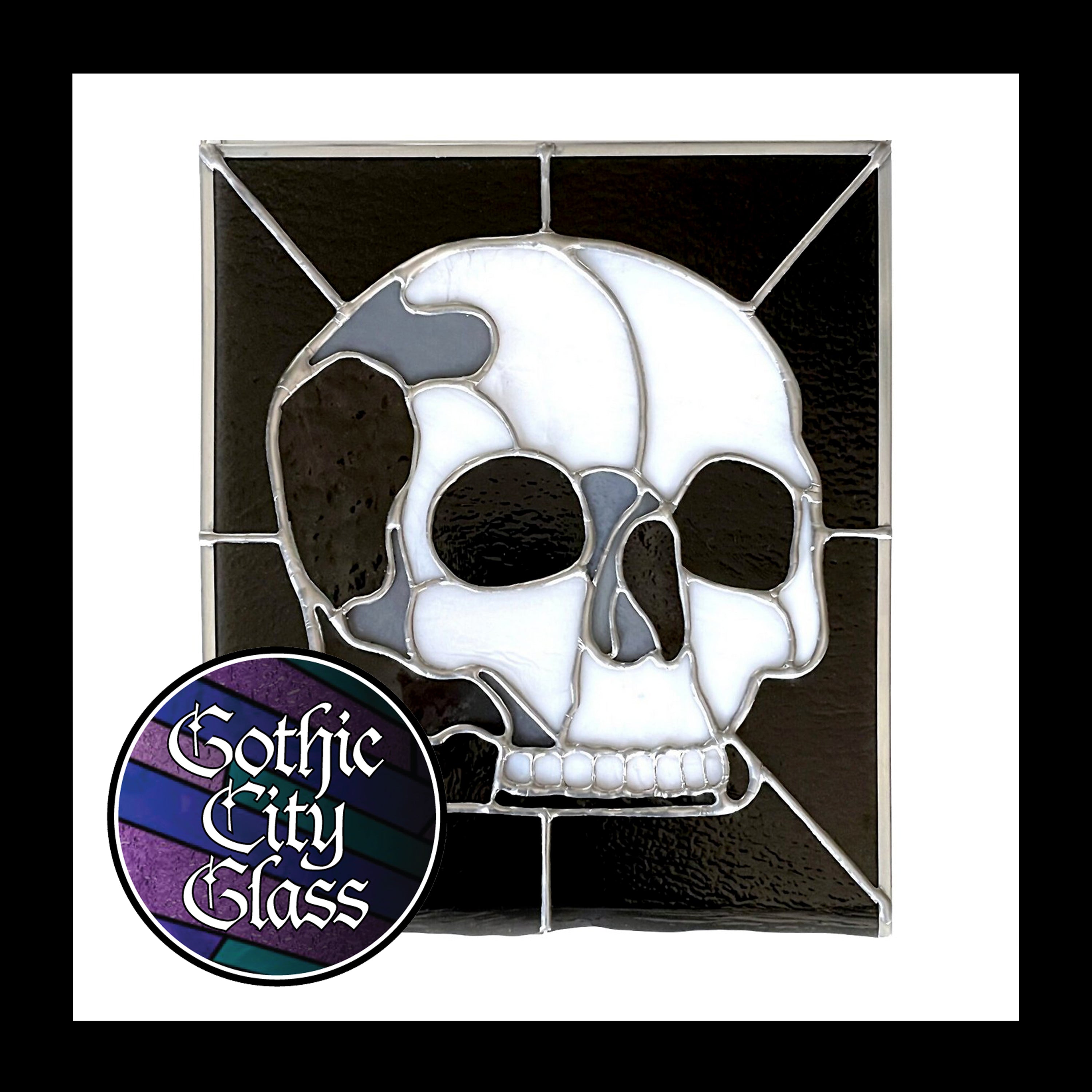 Skull Stained Glass Pattern Sugar Skull Pattern